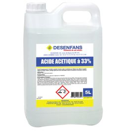 Acide acétique 33% entretien polyvalent 5 L